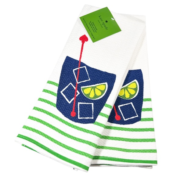 kate spade | Kitchen | New Kate Spade Cocktail Drink Design Kitchen ...